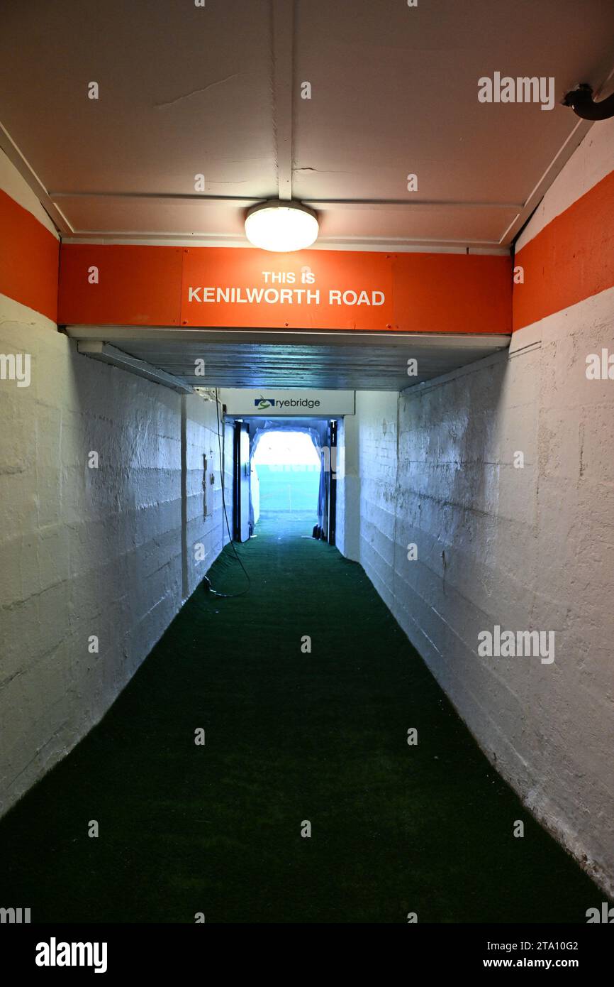 LUTON, ENGLAND - NOVEMBER 25: A general view of the inside of stadium ...