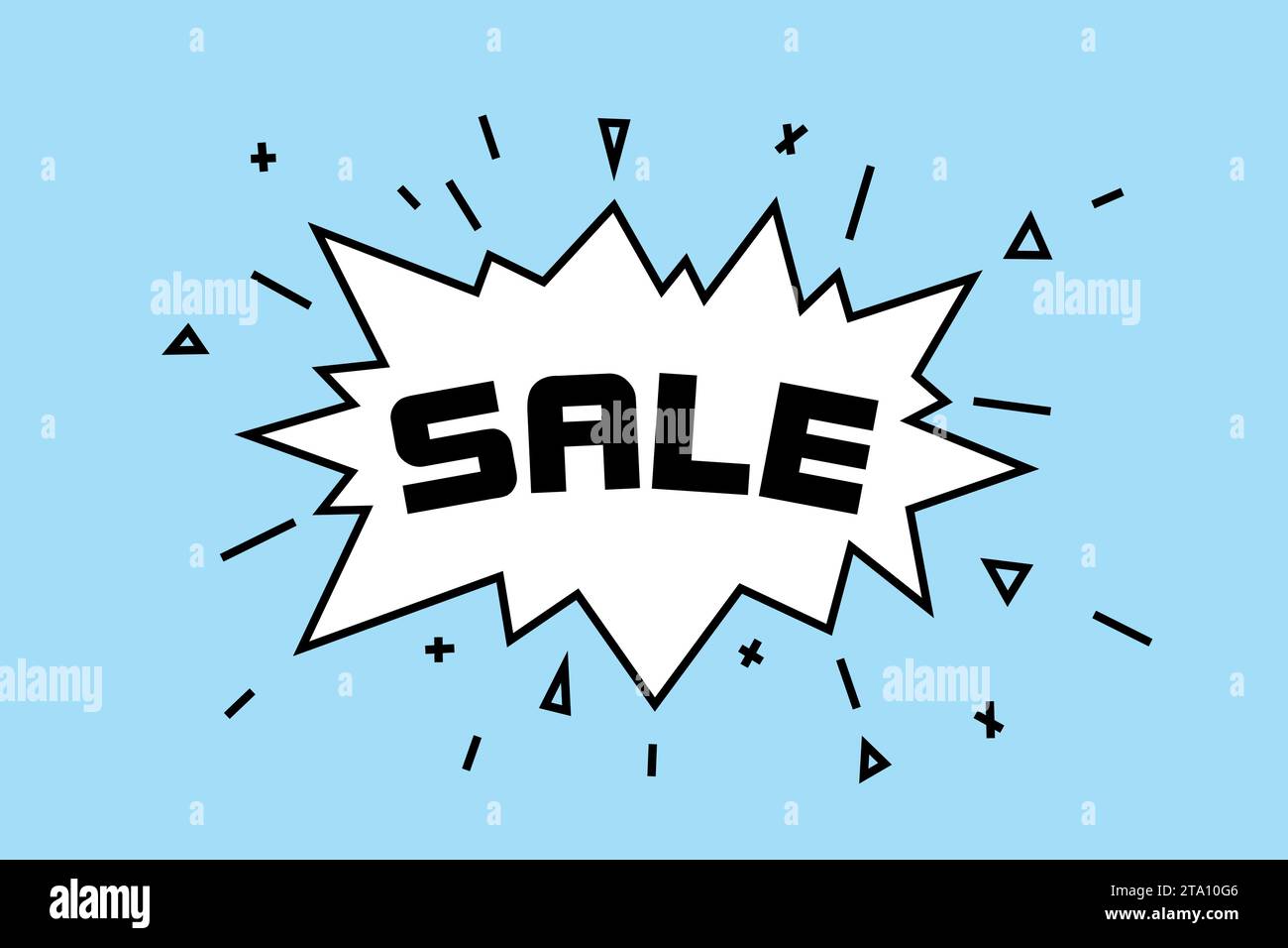 Sale word in comic speech bubble boom. Cartoon style illustration Stock ...
