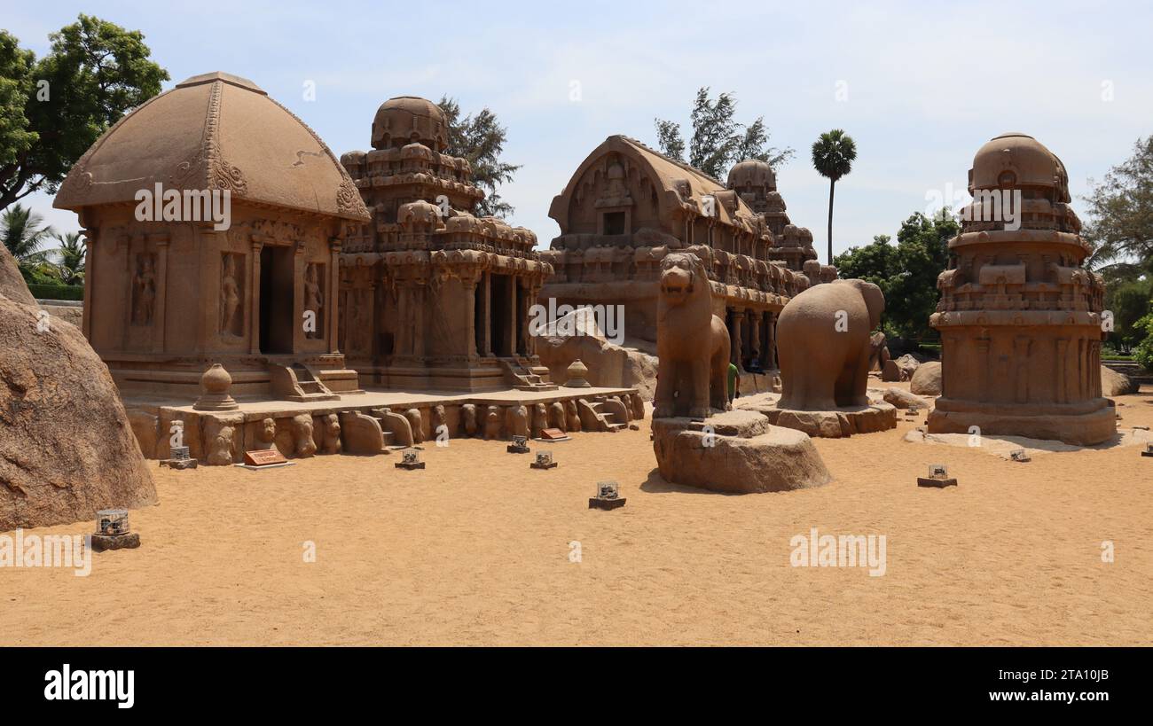Ancient hand-made stone temples and animals sculptures Stock Photo - Alamy