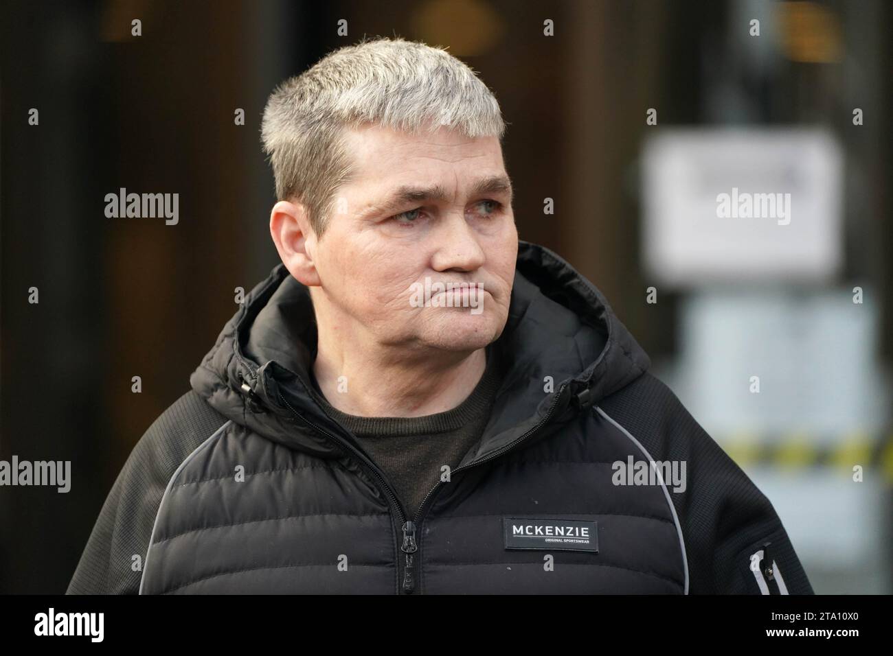 Witness Daniel Mullen leaves the High Court in Glasgow where Robbie O ...