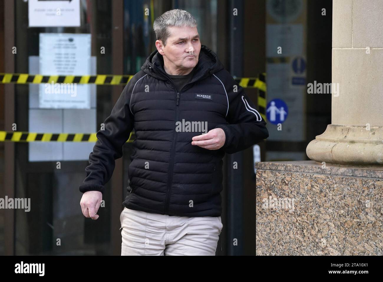 Witness Daniel Mullen leaves the High Court in Glasgow where Robbie O ...