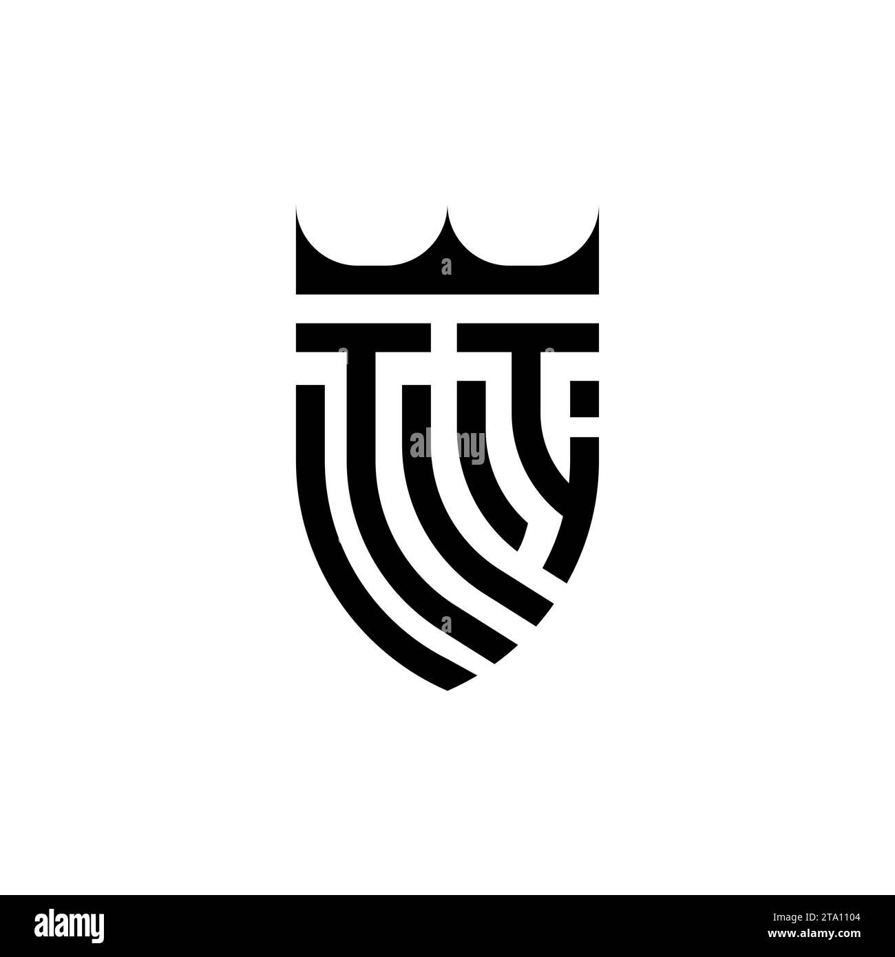 TI Luxury initial logo letters in high quality professional design that ...