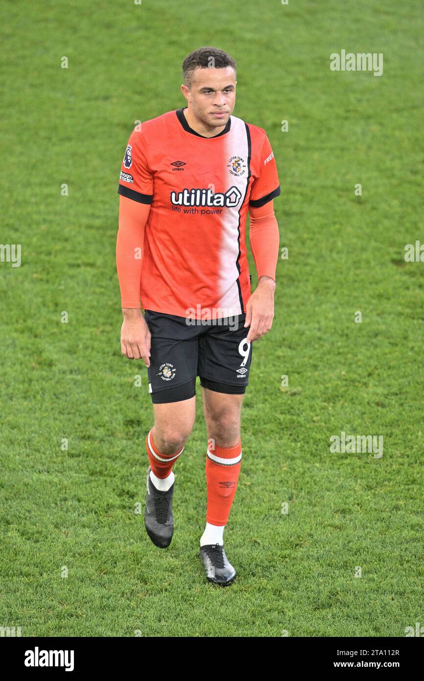 LUTON, ENGLAND - NOVEMBER 25: Carlton Morris of Luton Town during the ...