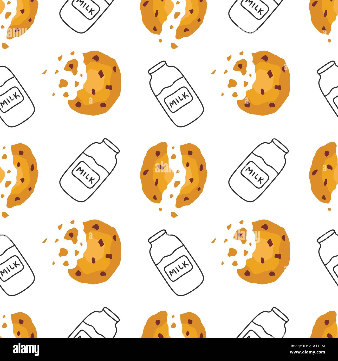 Milk pattern Stock Vector Images - Alamy