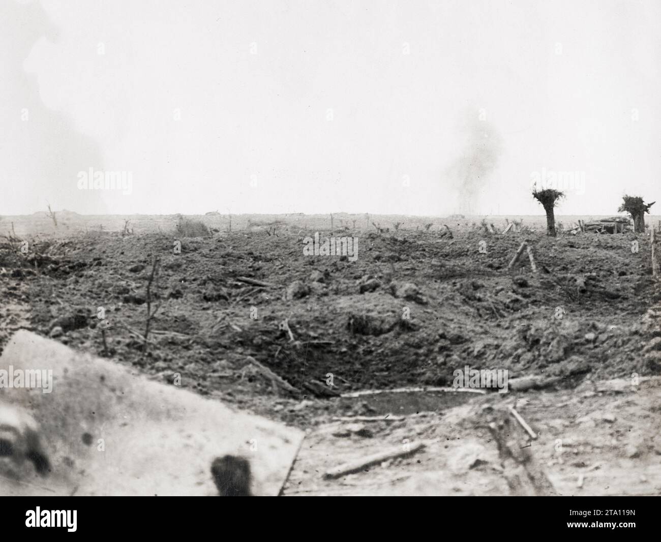 WW1 World War I - A general view of the battleground, Western Front ...