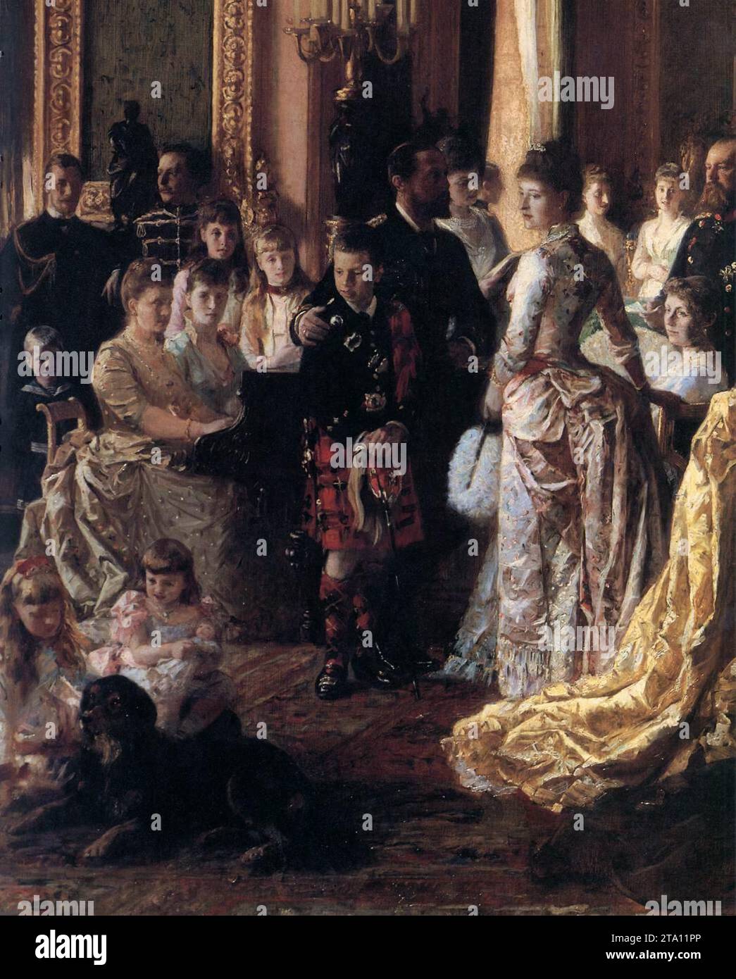 The Family of Queen Victoria in 1887 (detail) 1887 by Laurits Regner ...