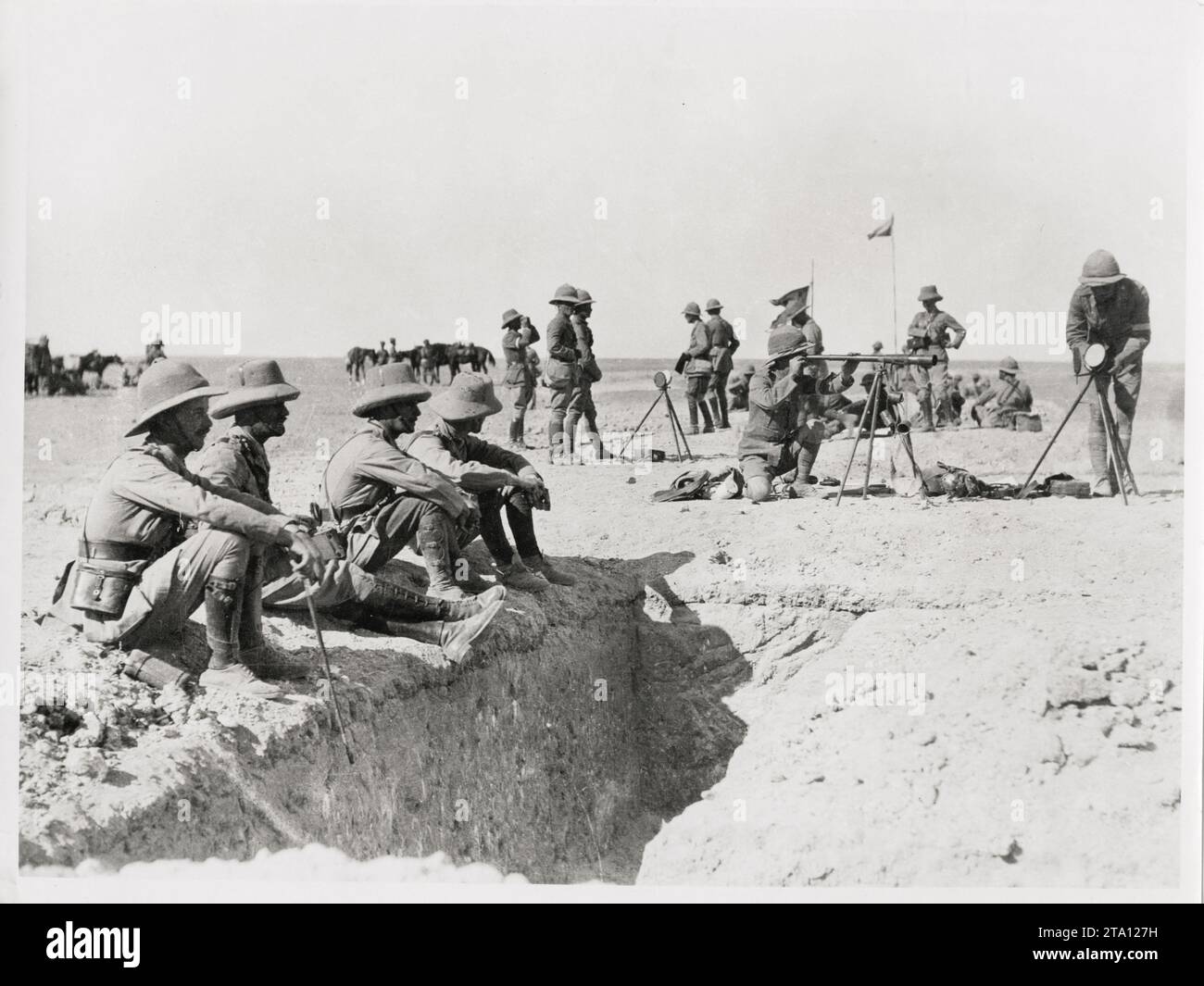 WW1 World War I - Divisional Headquarters, Mesopotamia, Iraq, at the ...