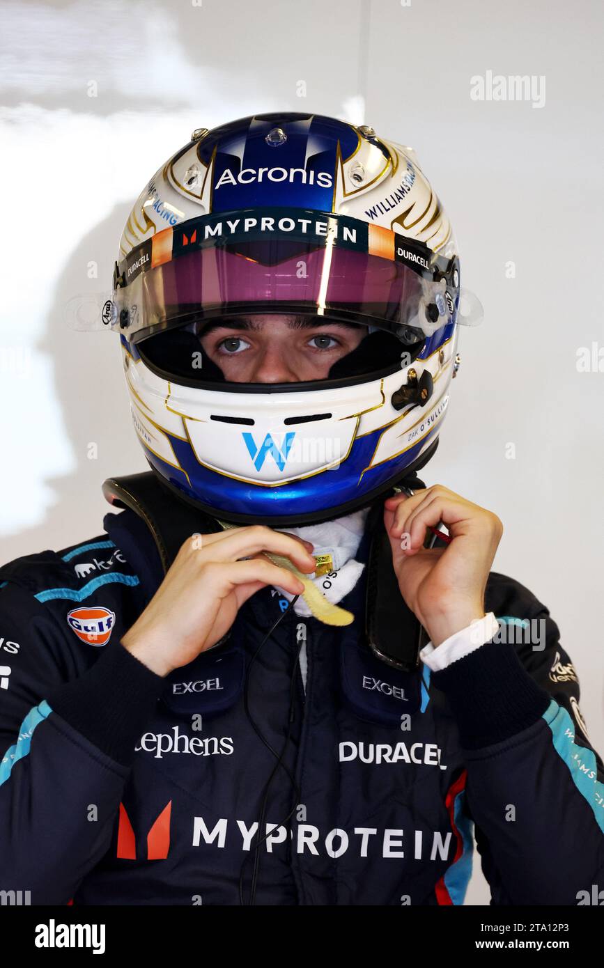 Abu Dhabi, Abu Dhabi. 28th Nov, 2023. Zak O'Sullivan (GBR) Williams ...