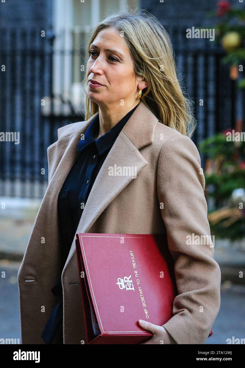 London, UK. 28th Nov, 2023. Laura Trott, MBE, MP, Chief Secretary to ...