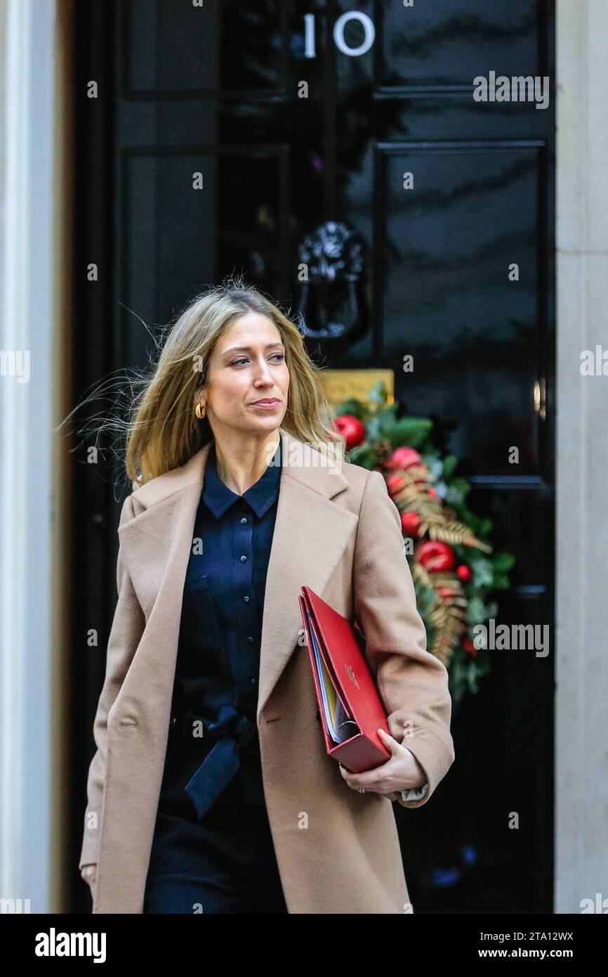 London, UK. 28th Nov, 2023. Laura Trott, MBE, MP, Chief Secretary to ...