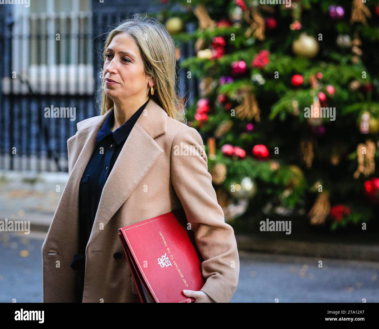 London, UK. 28th Nov, 2023. Laura Trott, MBE, MP, Chief Secretary to ...