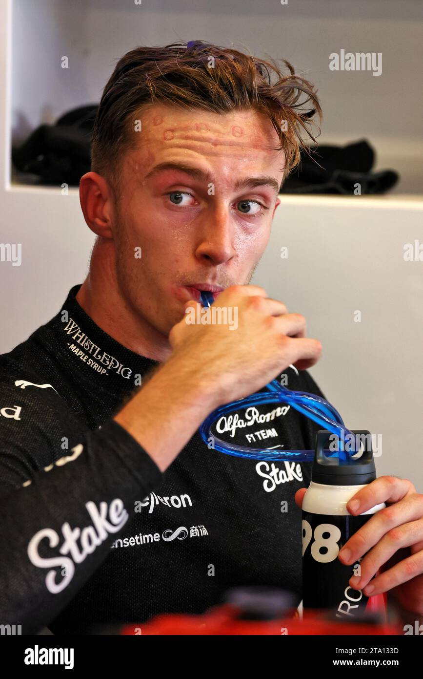 Abu Dhabi, Abu Dhabi. 28th Nov, 2023. Theo Pourchaire (FRA) Alfa Romeo ...