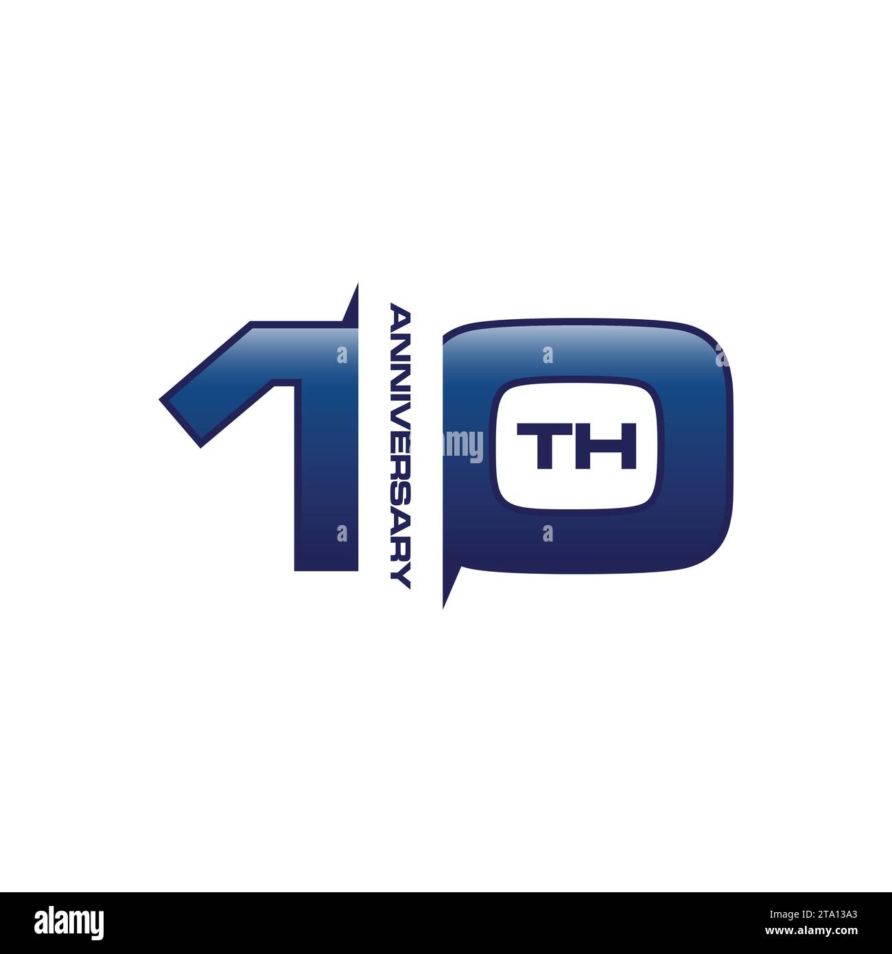 Template logo 10th anniversary years logo.-vector illustration. 10th ...