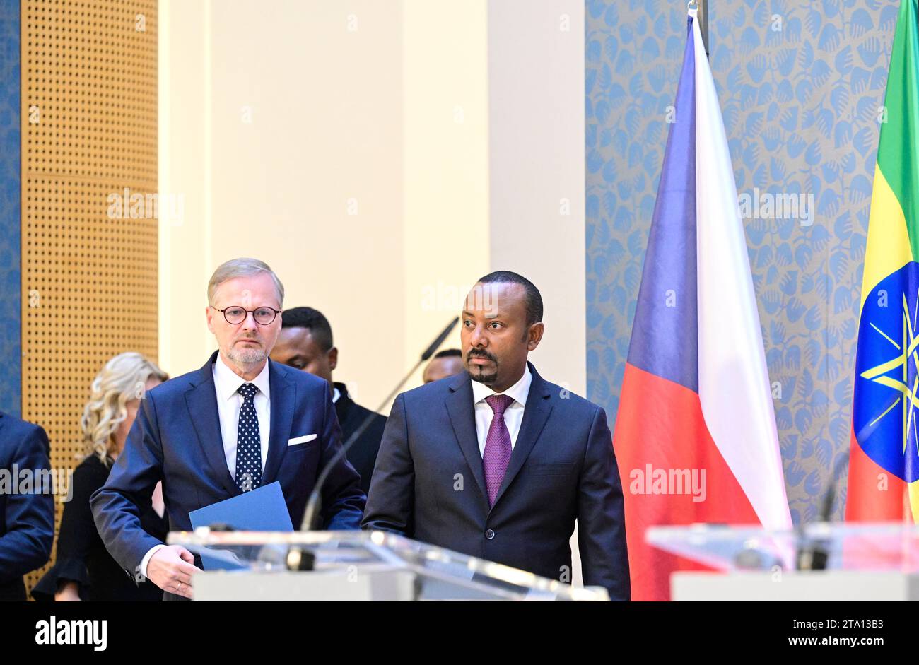 Prague, Czech Republic. 28th Nov, 2023. Czech Prime Minister Petr Fiala ...