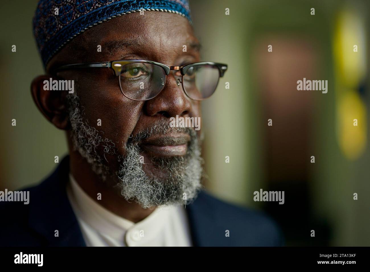Retired Lt. Col. Abdul Rasheed Muhammad stands for a portrait at the Masjidul Taqwa of San Diego ...