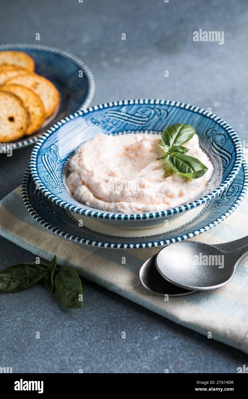 Taramosalata Greek spread Paste (pate) made of ground fish, shrimps ...