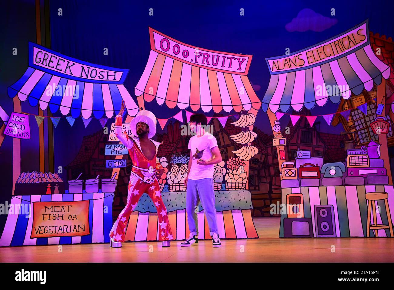 London, UK. 28th Nov, 2023. Kat B as the Genie and Fred Double as ...