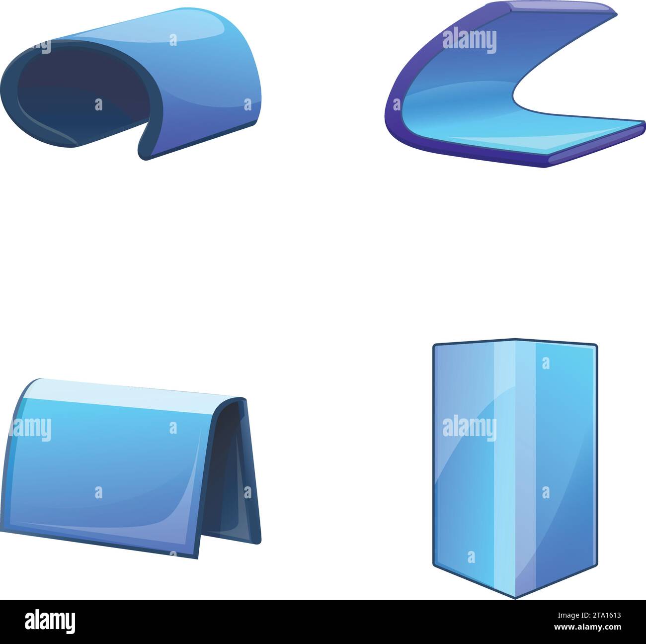 Foldable smartphone icons set cartoon vector. Smartphone with flexible ...