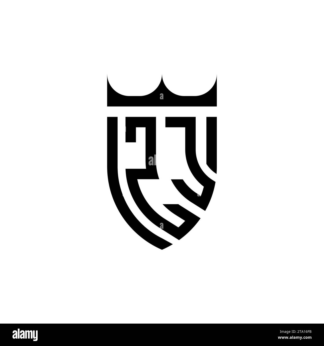 ZJ Luxury initial logo letters in high quality professional design that ...