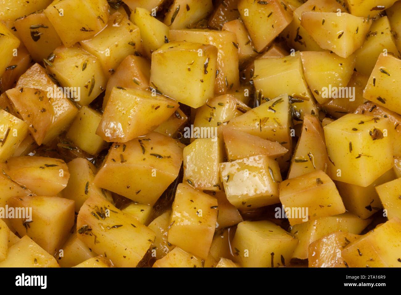 close up of cubed potato Stock Photo - Alamy