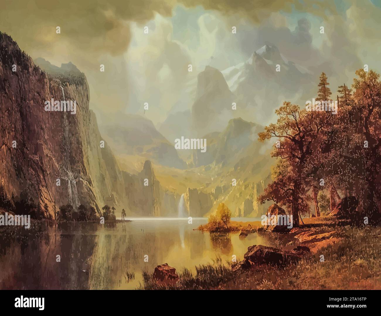 Detailed realistic mountains hi-res stock photography and images - Alamy