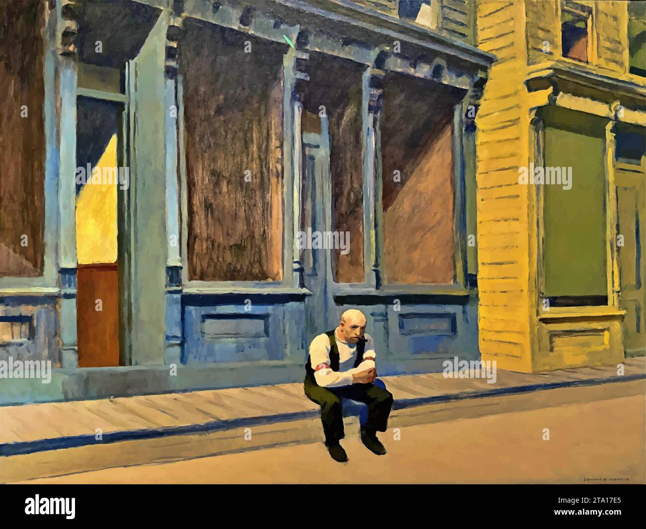Edward hopper quietude painting hi-res stock photography and images - Alamy