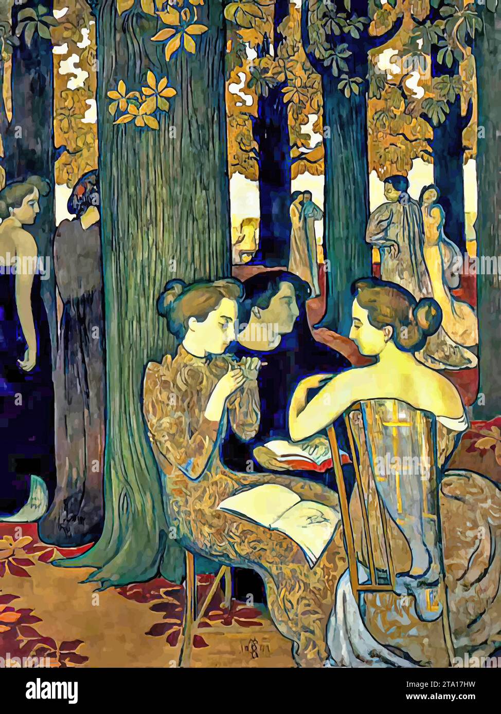 The muses by maurice denis Stock Vector Images - Alamy