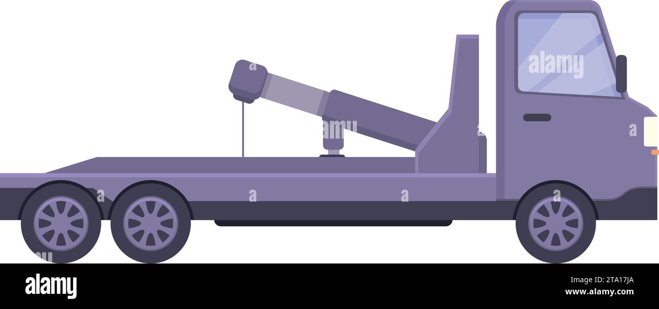 Tow truck accident icon cartoon vector. Hook assistance vehicle. Help ...