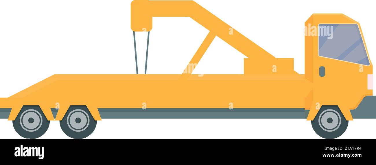 Road tow truck icon cartoon vector. Auto insurance damage. Service auto ...