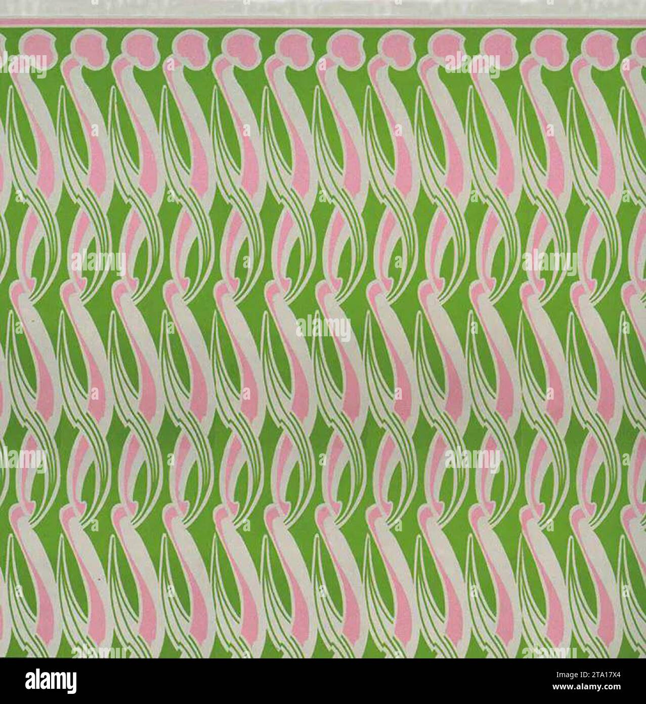 Wallpaper design: "Volutes" c. 1895 by Henry Van De Velde Stock Photo ...