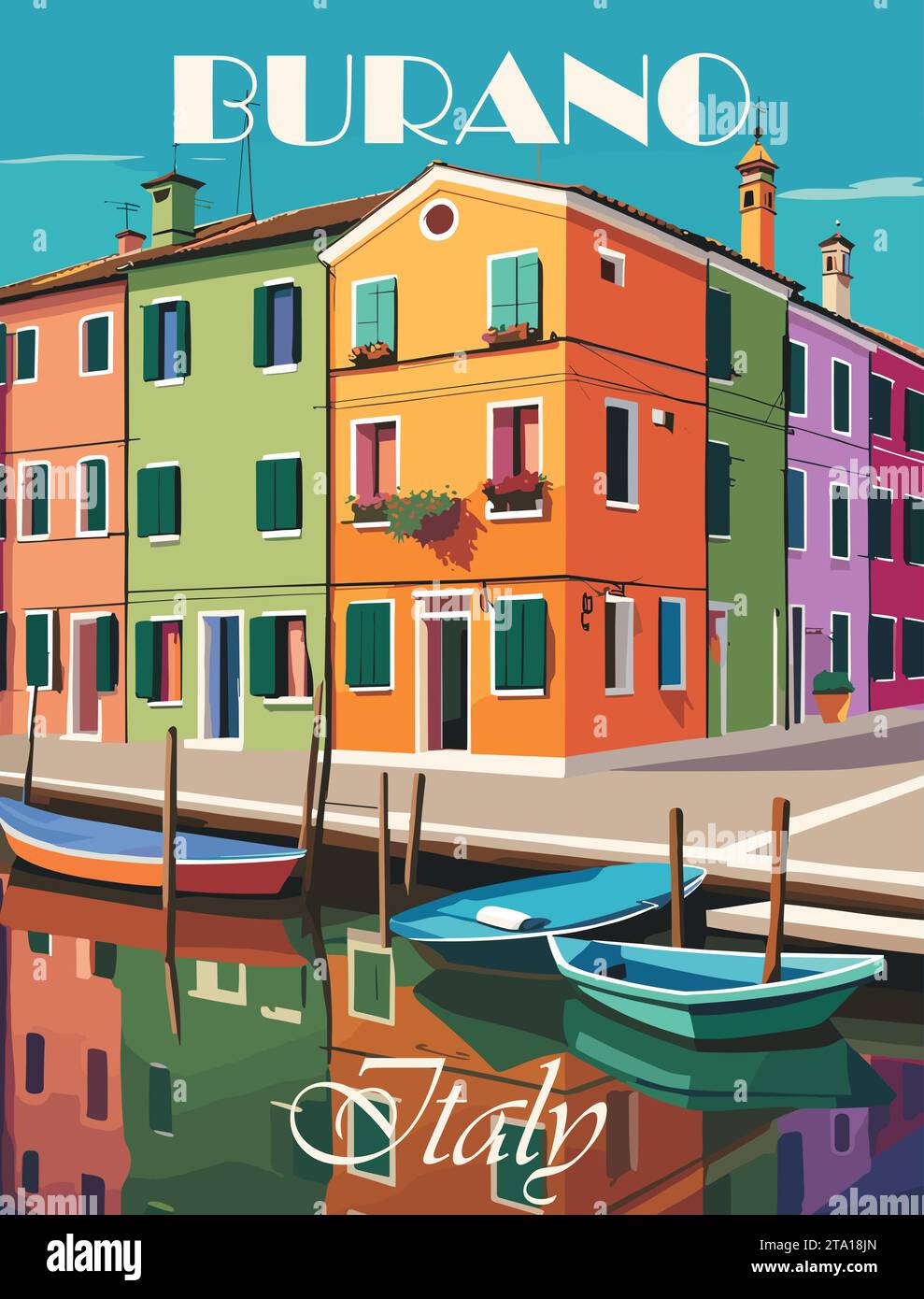 Concept burano Stock Vector Images - Alamy