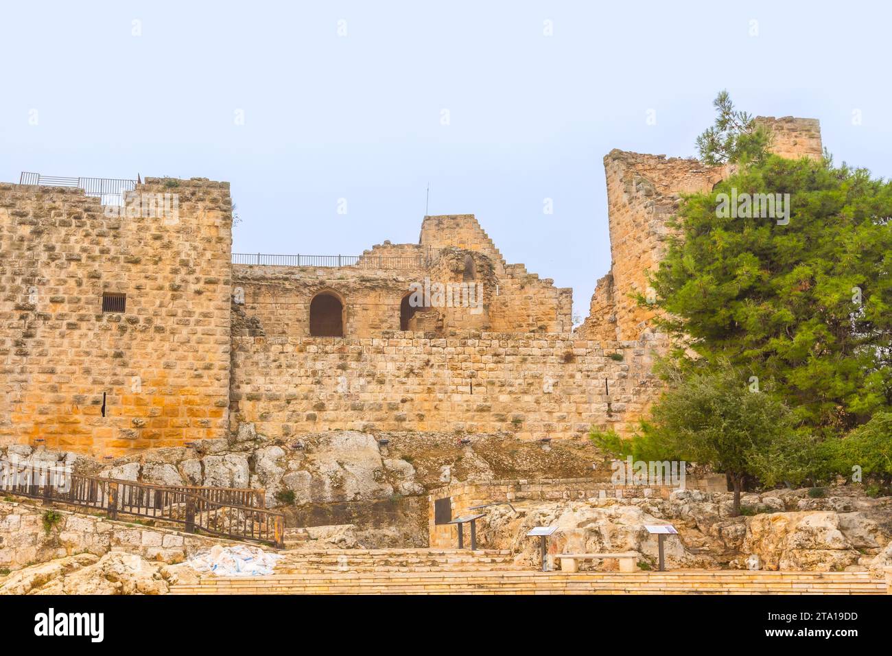 Ajloun Castle, Jordan built by the Ayyubids in 12th century, Middle ...