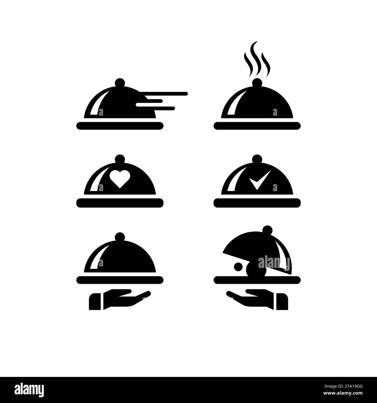 food icon set simple design. Restaurant icon. delivery food icon Stock ...