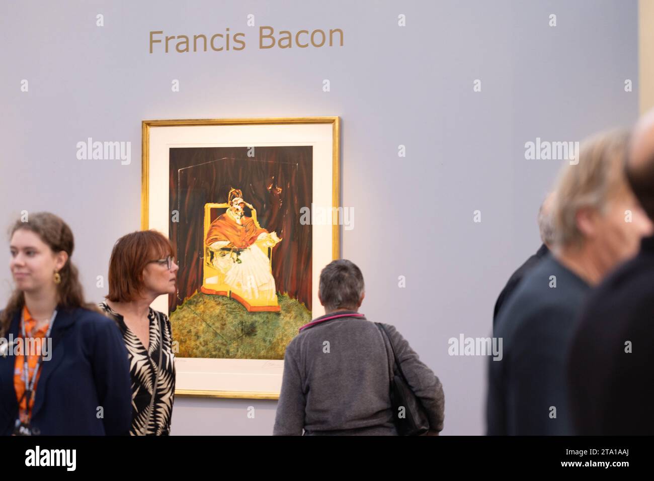 Amsterdam, Netherlands. 23rd Nov, 2023. Visitors view an artwork at the ...