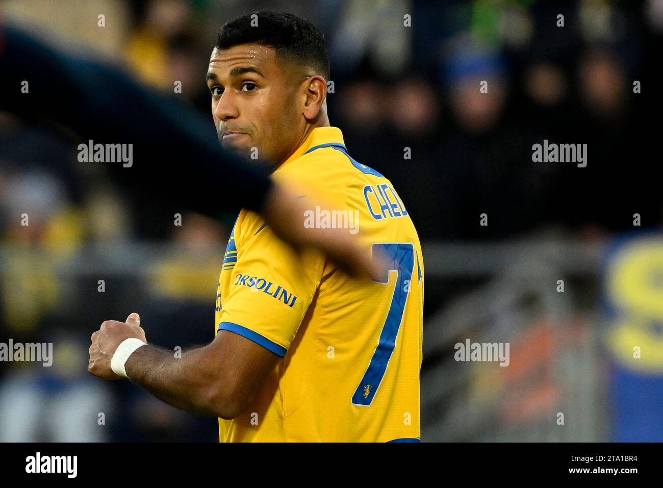 Walid Cheddira of Frosinone during the Serie A football match between ...