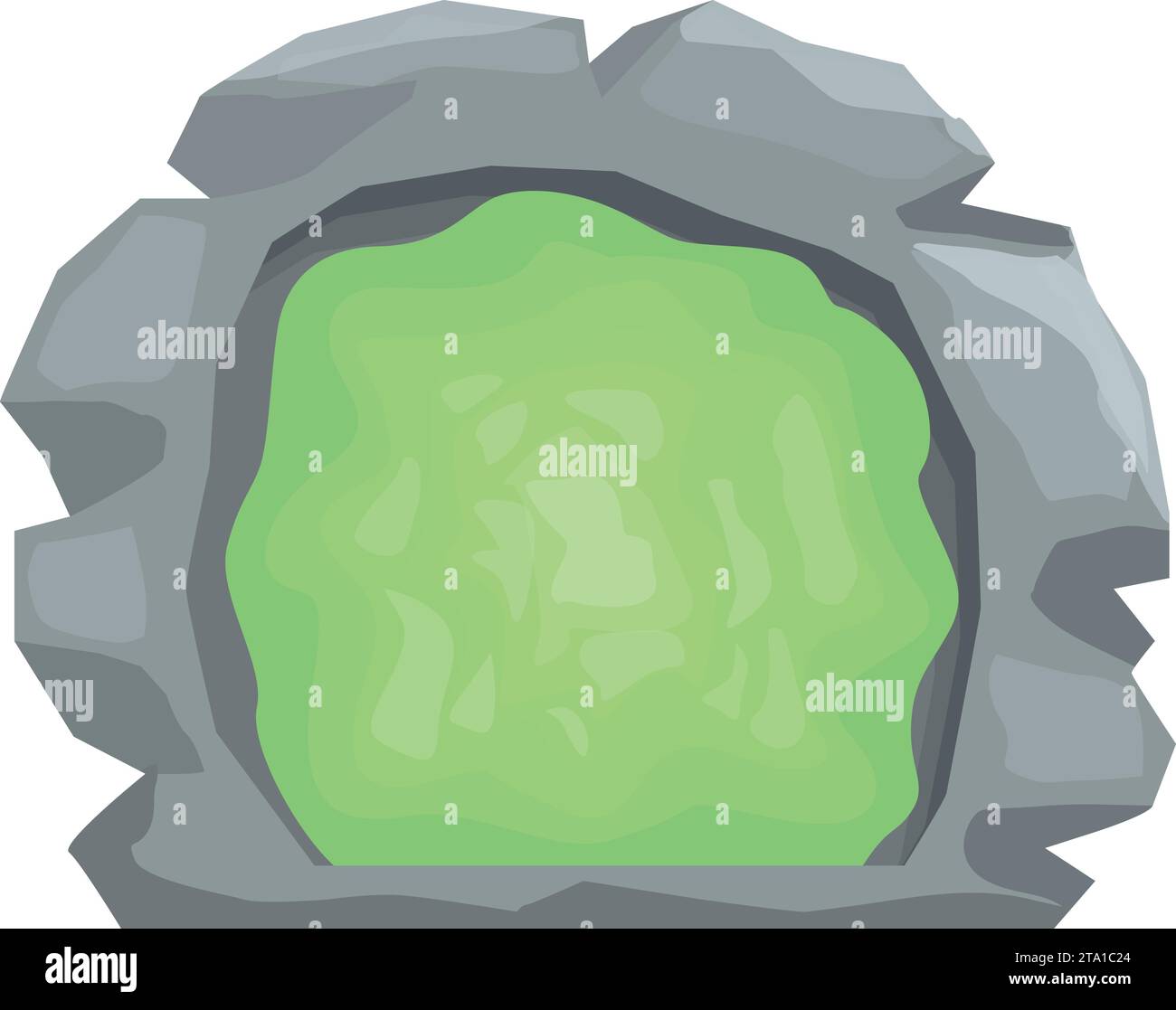 Futuristic green portal icon cartoon vector. Fantasy neon. Magic game ...