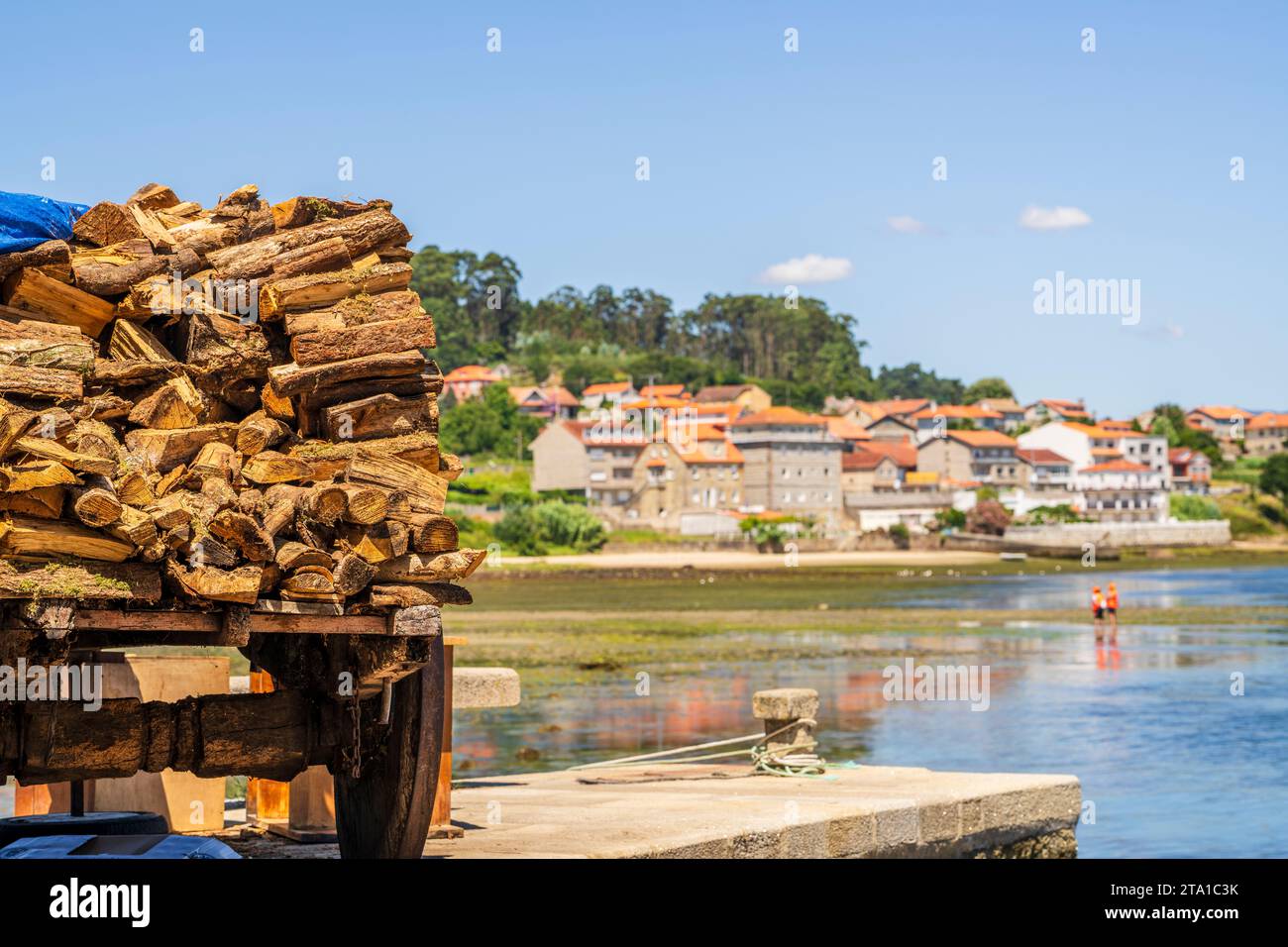 Beautiful old town by the sea with wood Combarro, Spain, Galicia Stock ...