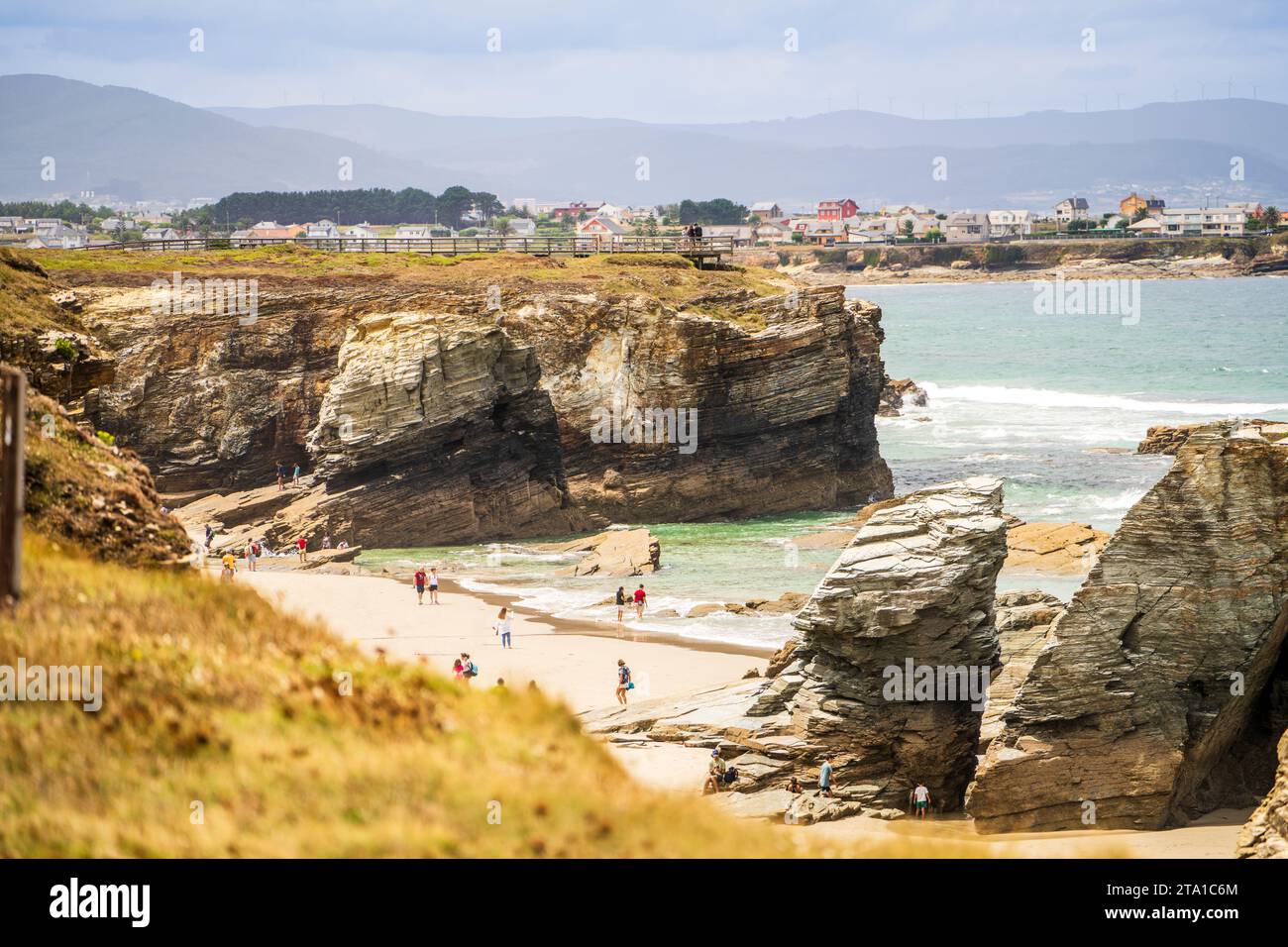Beautiful Cliffs Las Catedrales, geological forms of erosion , Spain ...