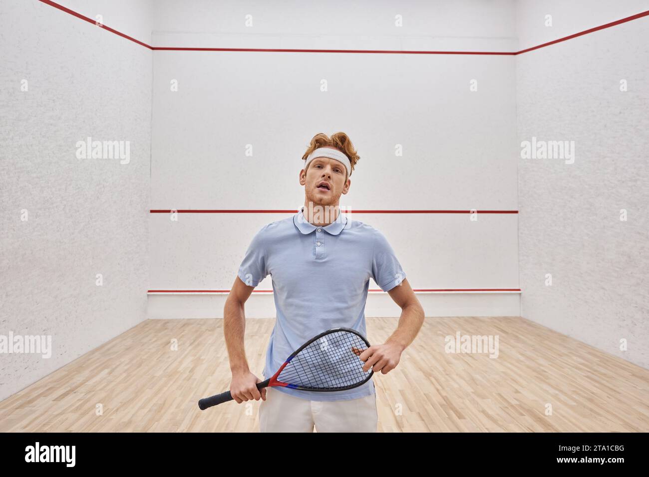 Man breathing heavily after workout hi-res stock photography and images ...