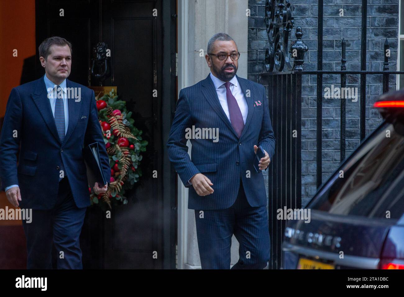 London, England, UK. 28th Nov, 2023. Home Secretary JAMES CLEVERLY is ...