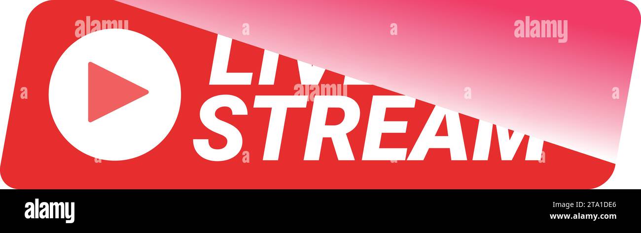 Live stream play video icon cartoon vector. View online show. Internet ...