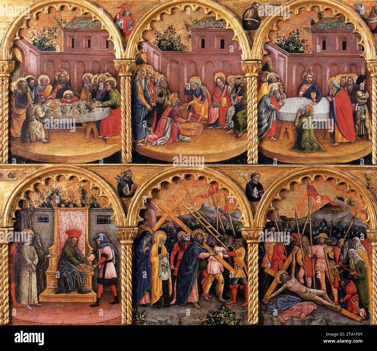 Passion Polyptych (detail) 1430-35 by Antonio Vivarini Stock Photo - Alamy