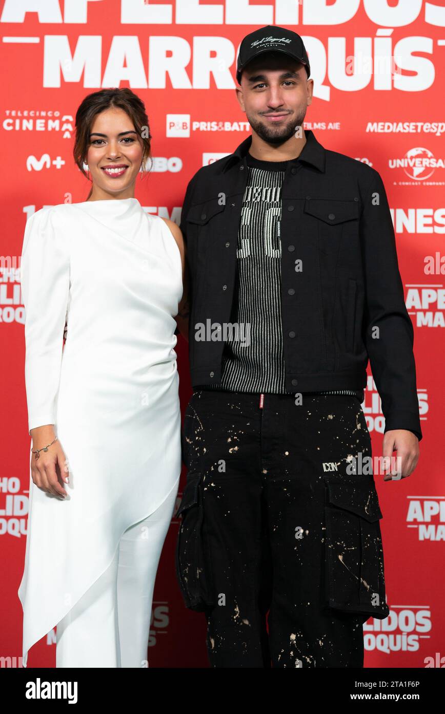 Maria ramos and hamza zaidi attend the ocho apellidos marroquis hi-res ...