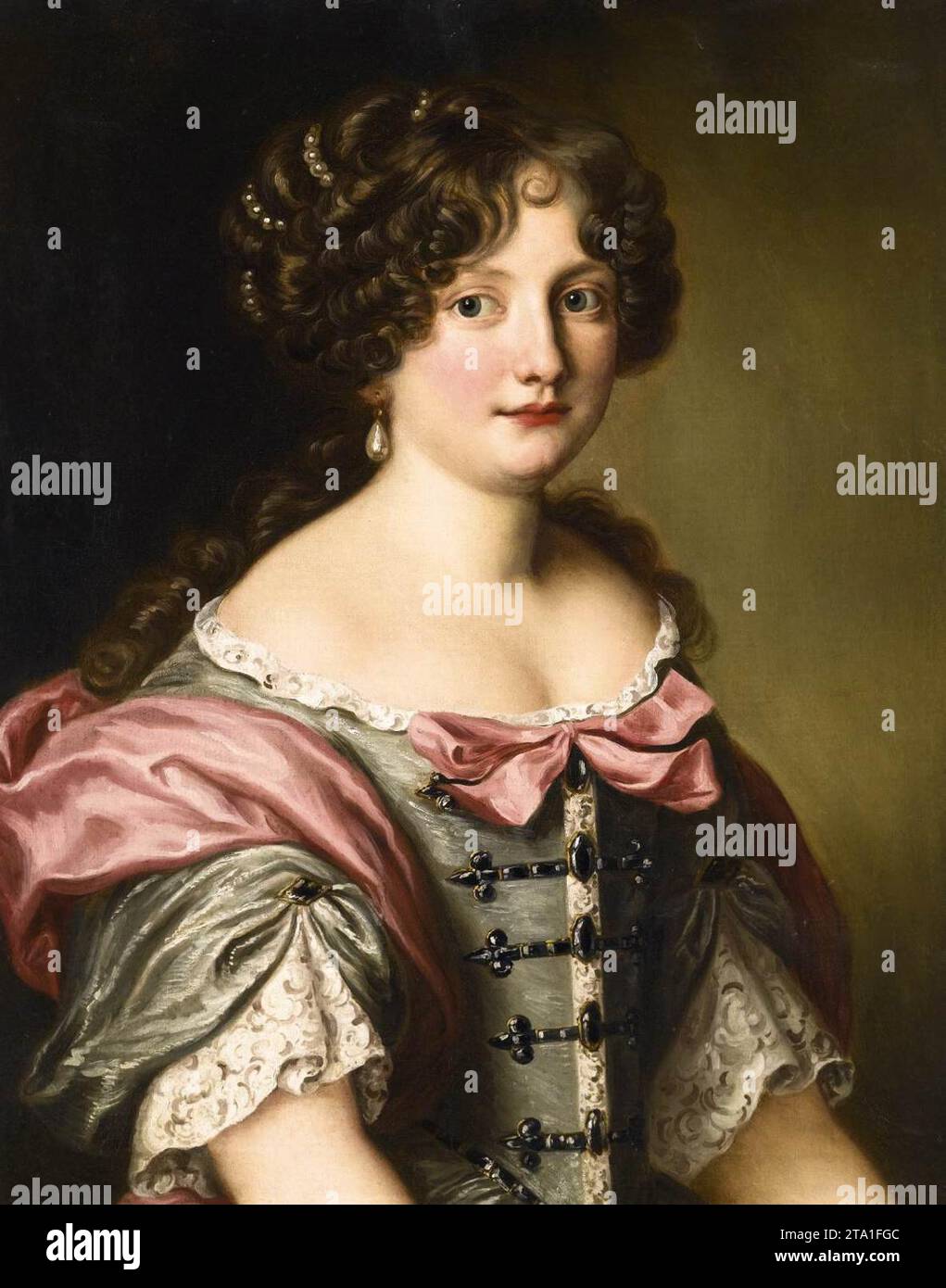Portrait of Anna Maria Carpegna Naro - by Jacob Ferdinand Voet Stock ...