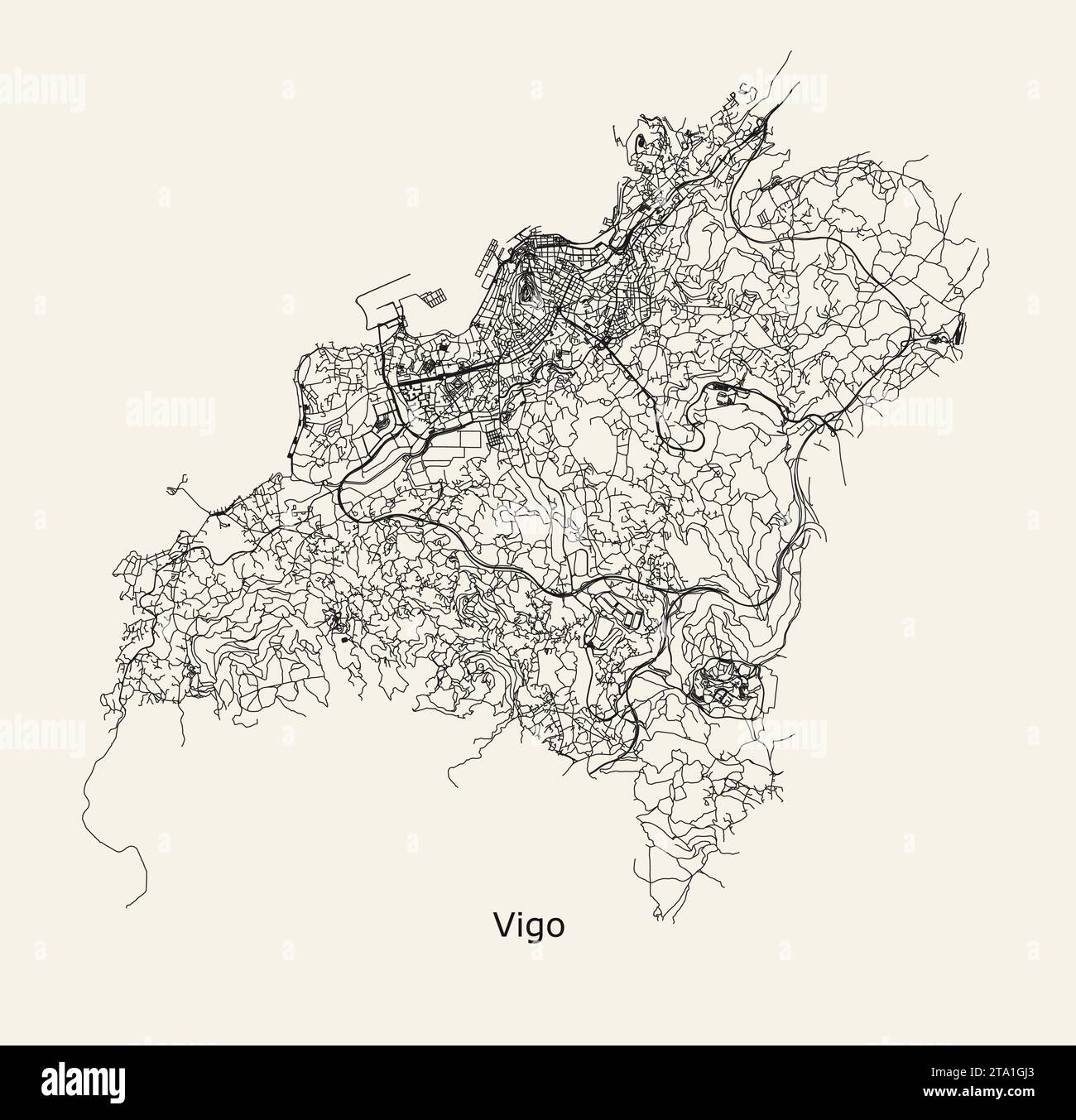 Northern spain map Stock Vector Images - Alamy