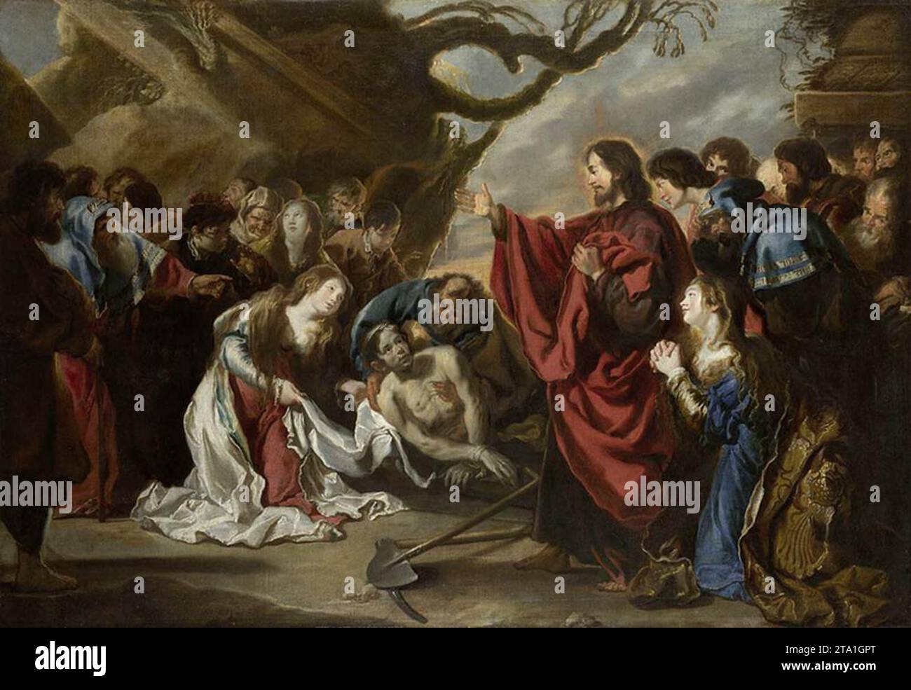 The Raising of Lazarus - by Simon De Vos Stock Photo - Alamy