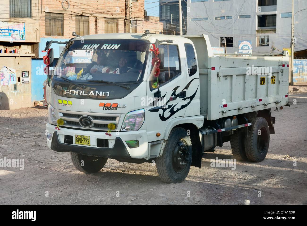 Forland FD600 Tipper Truck. Puno, Peru, October 8, 2023 Stock Photo - Alamy