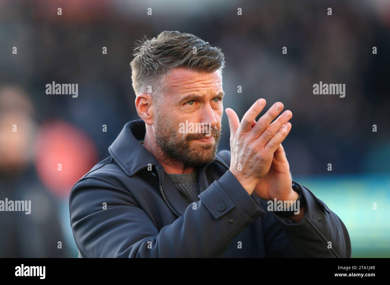 Rob Edwards Manager of Luton Town. - Luton Town v Crystal Palace ...