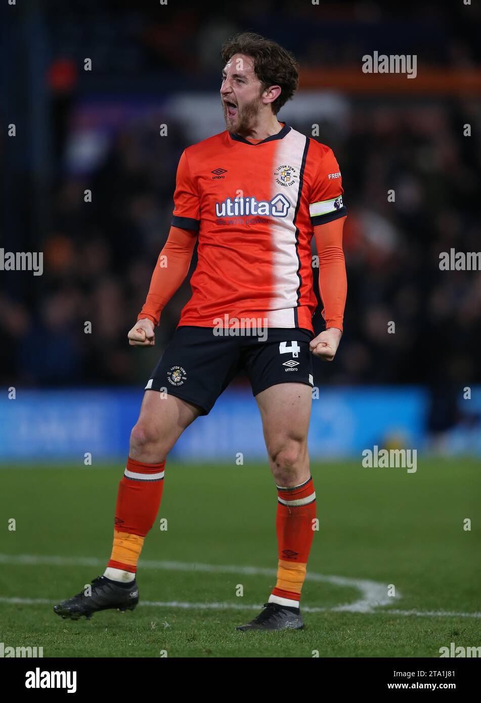 Tom Lockyer of Luton Town celebrates the victory. - Luton Town v ...