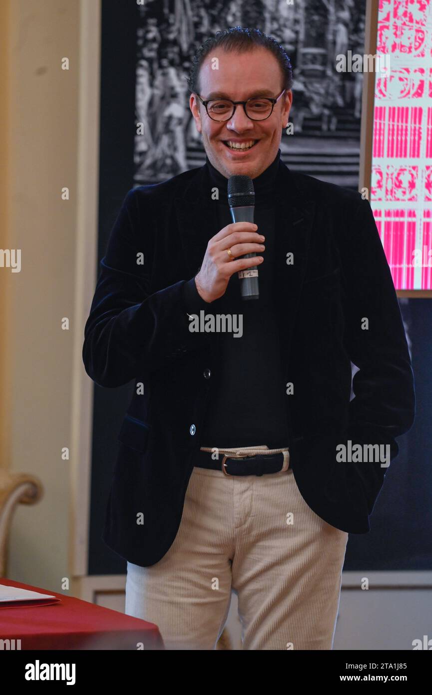 Milan, Italy. 28th Nov, 2023. Milan, Press conference for the premiere ...